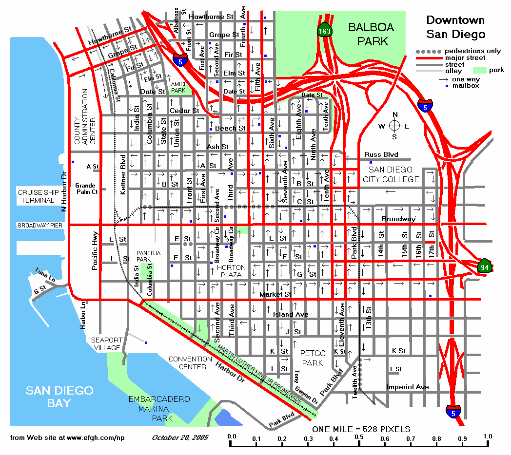 San Diego Detailed Map San Diego Detailed Map